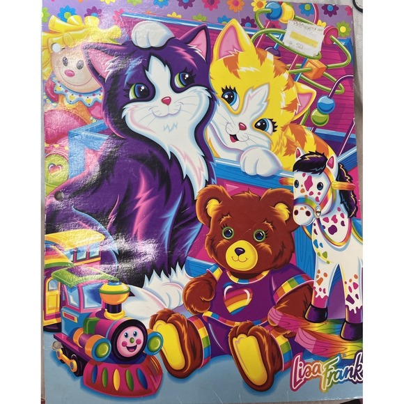 Lisa Frank | Cat | Lisa Frank Vintage Playtime Kittens Toys Rocking ...